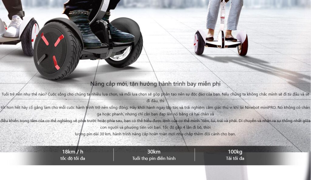 Xe Cân Bằng Ninebot Mini Pro - Hệ Thống Phân Phối Xe Điện Xiaomi ...